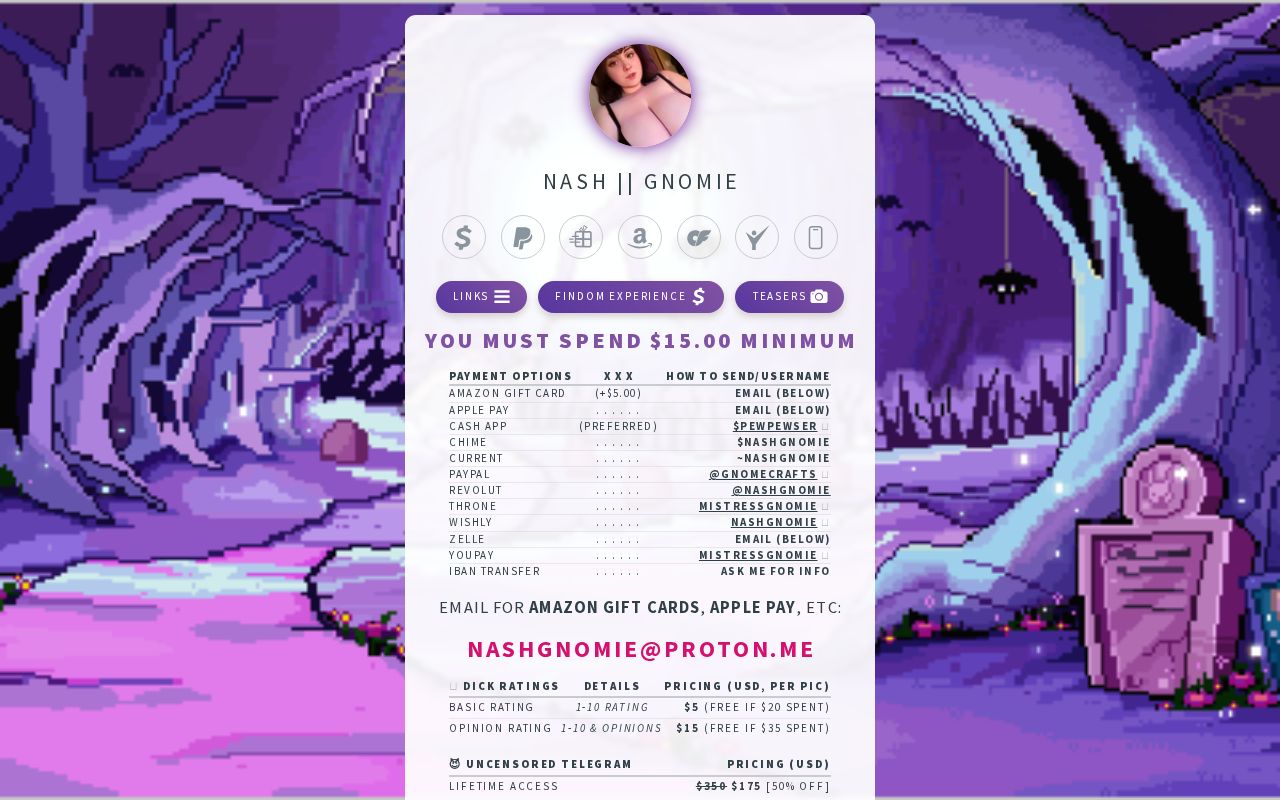 NASH || GNOMIE'S MENU